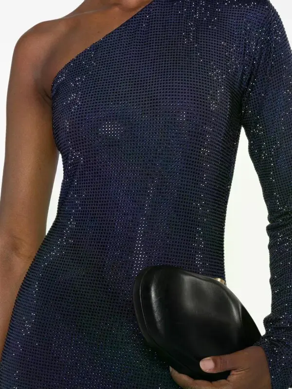 DUNESI Gabriella Crystal-embellished One-shoulder Maxi Dress