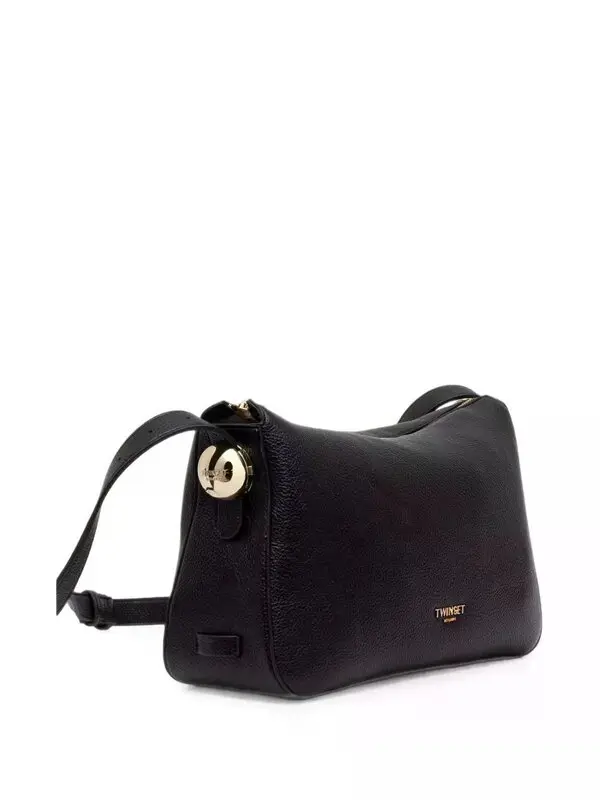 TWINSET Logo-plaque Leather Shoulder Bag