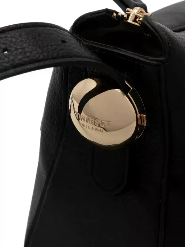 TWINSET Logo-plaque Leather Shoulder Bag