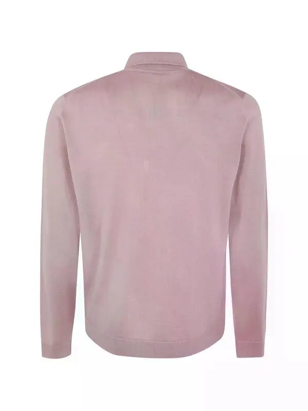 NUUR Long-sleeve Wool Polo Shirt