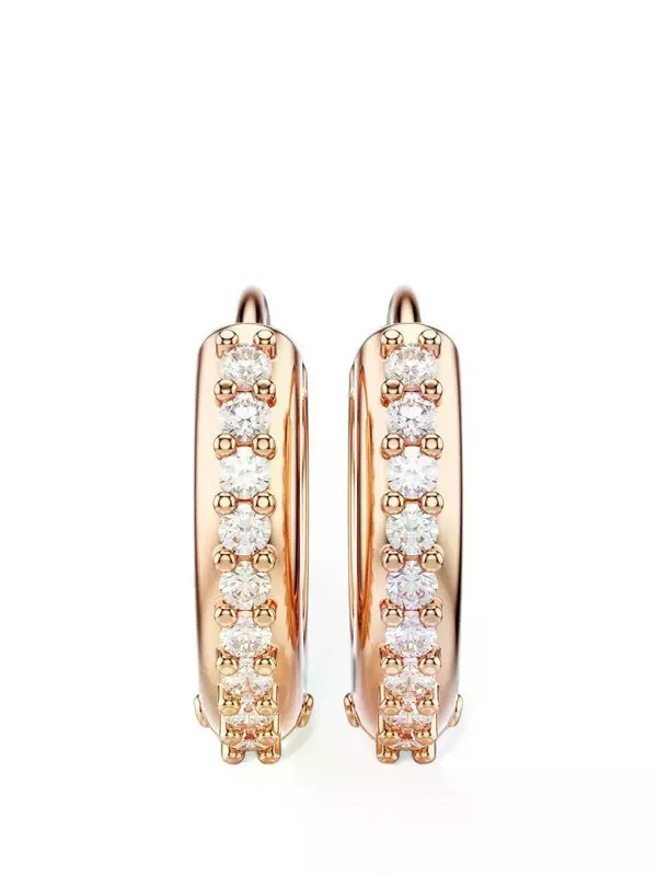 SWAROVSKI Matrix Crystal-embellished Hoop Earrings - Pink