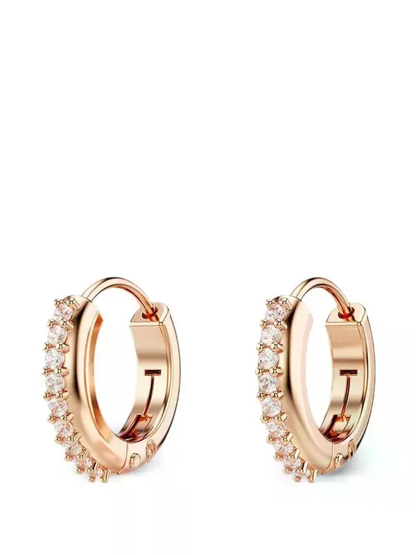 SWAROVSKI Matrix Crystal-embellished Hoop Earrings - Pink