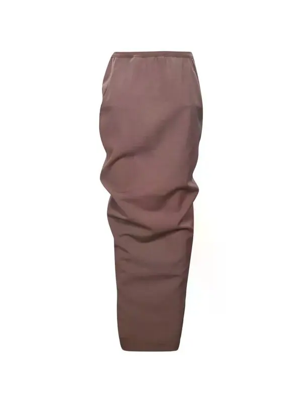 Rick Owens Draped Wrap Maxi Skirt