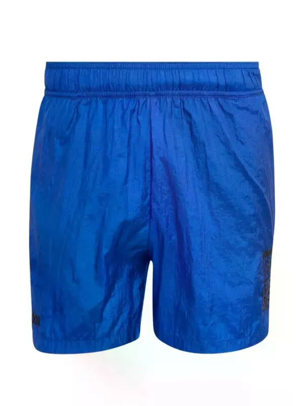 Adidas Logo-print Shorts - Blue