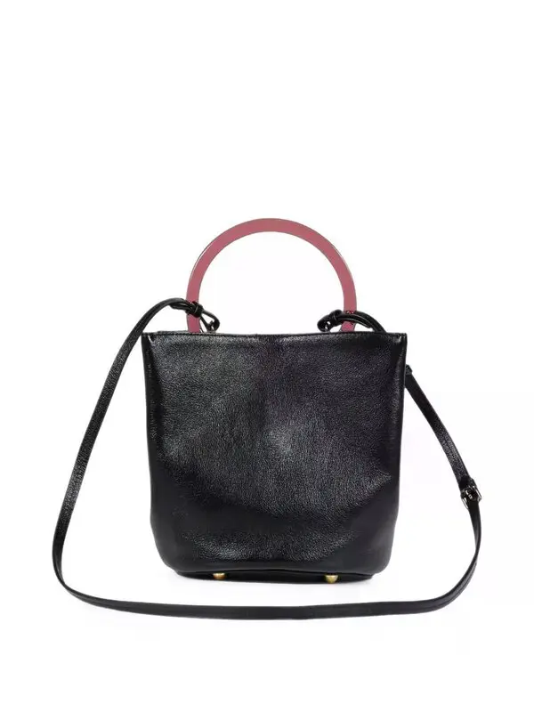 Marni Leather Pannier Bucket Bag