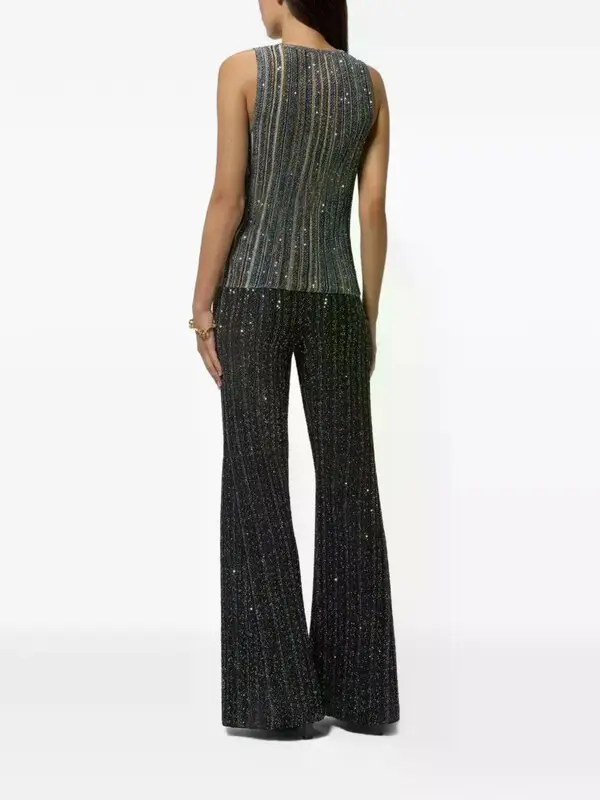 Missoni Sleeveless V-neck Sequin Embellished Top