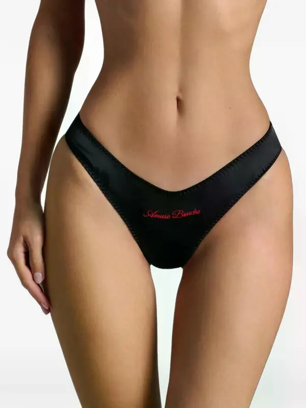 SCANDALE Dédicace Embroidered High-cut Thong