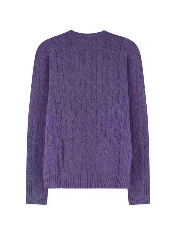 Polo Ralph Lauren Cable-knit Embroidered-logo Sweater