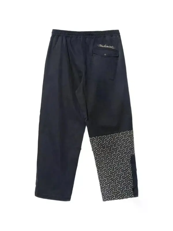 MAHARISHI Sashiko Embroidered Drawstring Trousers