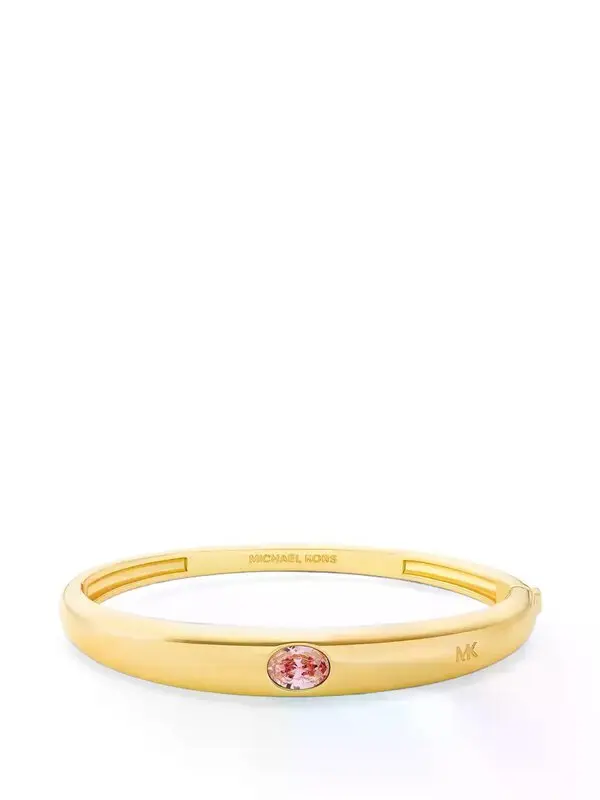 Michael Kors Oval Stone Bangle - Gold