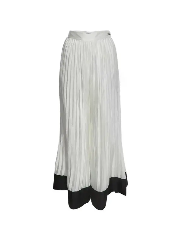 Karl Lagerfeld Pleated Wide-leg Trousers