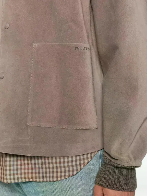 JW Anderson Logo-detail Leather Jacket