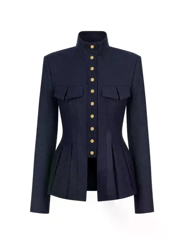 Elisabetta Franchi Cool Wool Jacket - Blue