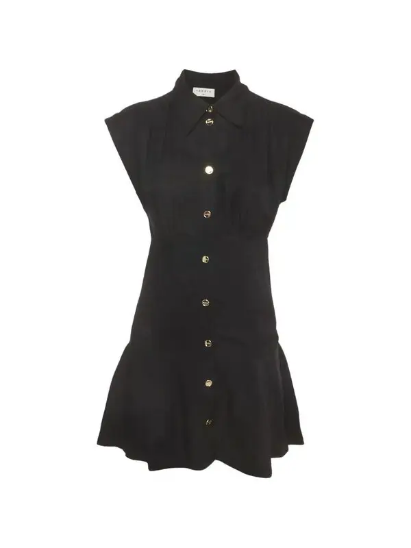 Sandro Josephine Empire-line Mini Dress - Black