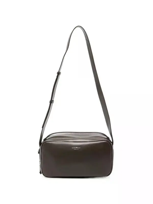Emporio Armani Logo-print Leather Shoulder Bag