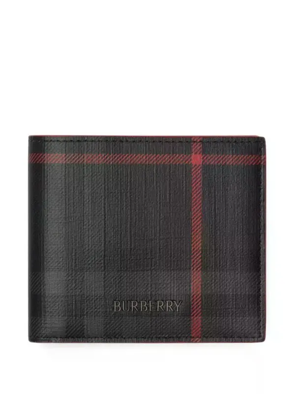 Burberry Logo-detail Bi-fold Wallet - Black