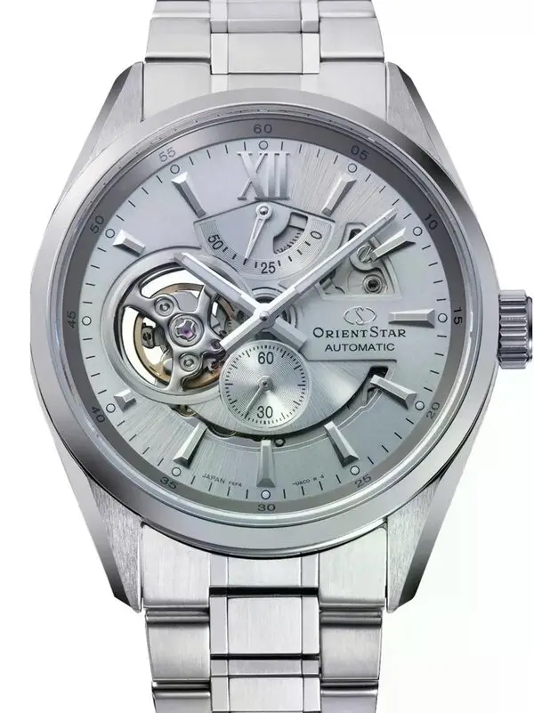 ORIENT Skeleton 41mm Watch - Silver
