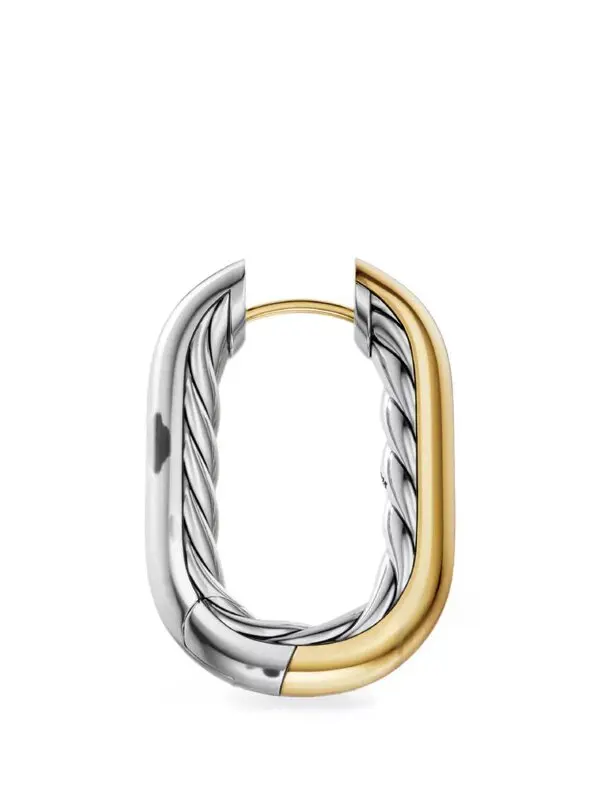 David Yurman Dy Madison Smooth Hoop Earrings - Gold