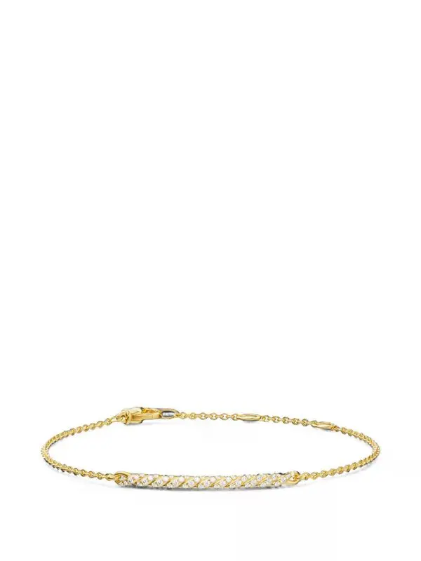 David Yurman Diamond Smile Chain Bracelet - Gold