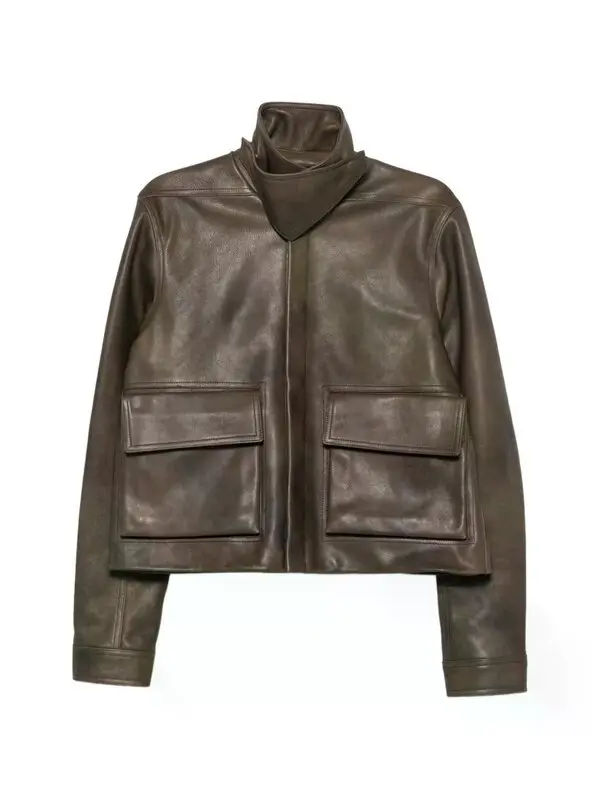 Rick Owens Funnel-neck Jacket - Grey