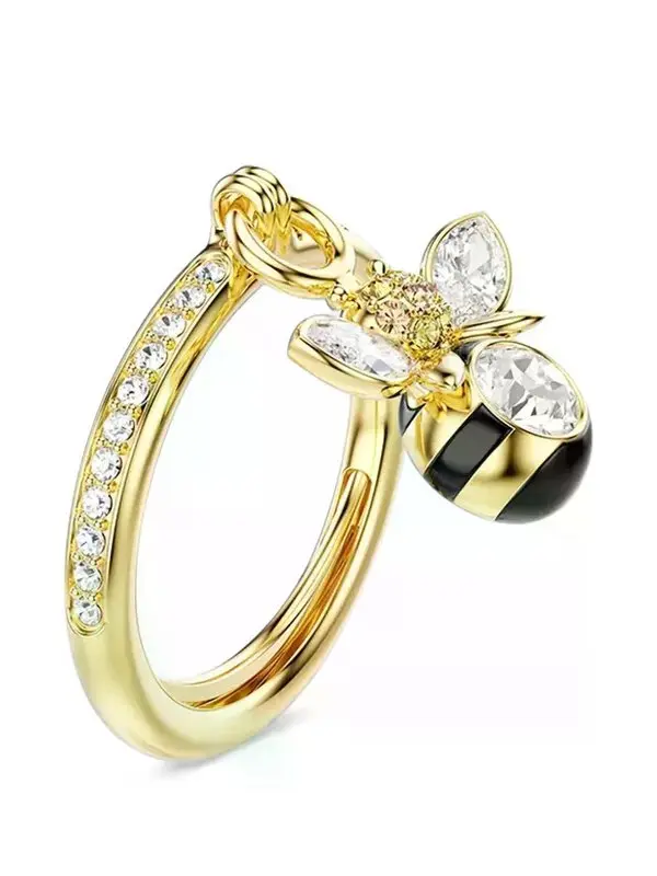 SWAROVSKI Idyllia Bee-pendant Crystal-embellished Ring