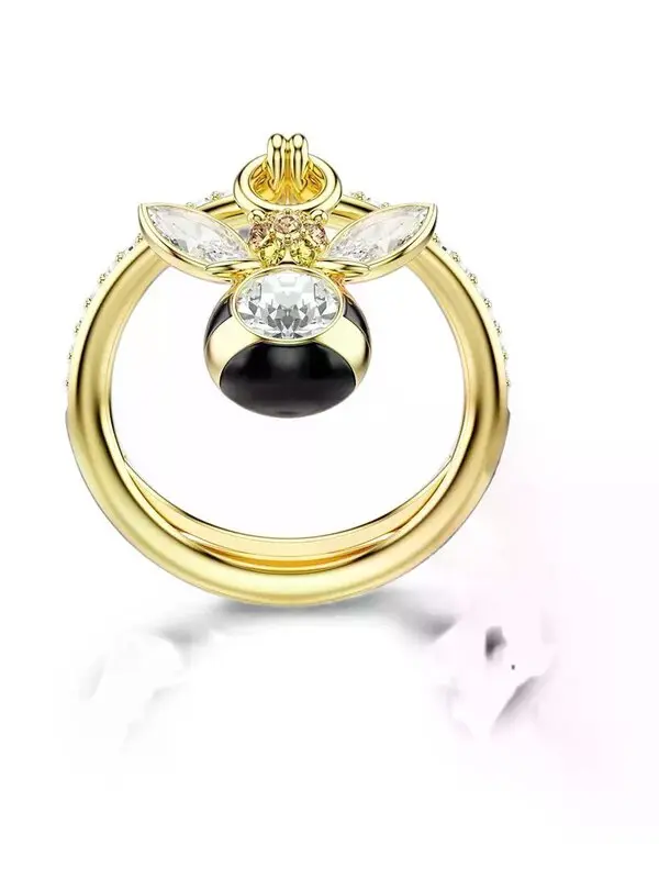 SWAROVSKI Idyllia Bee-pendant Crystal-embellished Ring