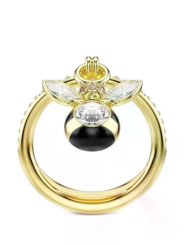 SWAROVSKI Idyllica Bee Pendant Crystal Ring - Gold