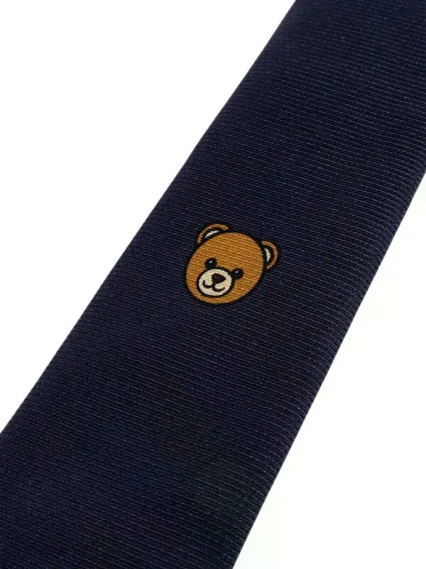 Moschino Teddy Bear Silk Tie