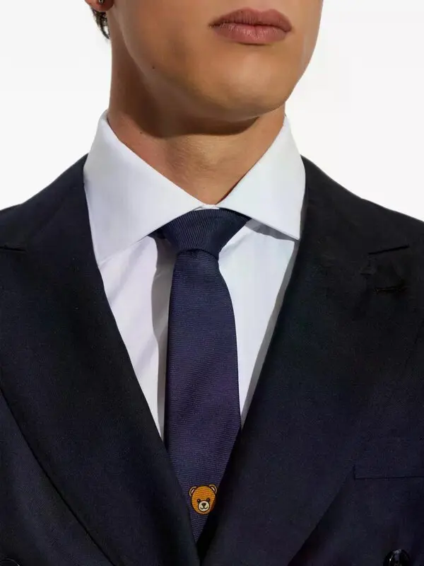 Moschino Teddy Bear Silk Tie