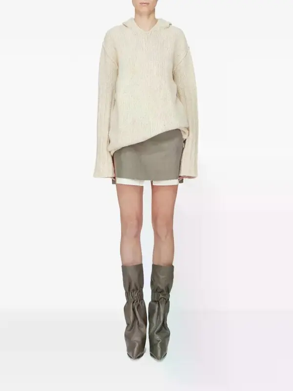 Rick Owens Oversized Chunky-knit Hooded Sweater