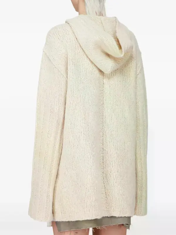 Rick Owens Oversized Chunky-knit Hooded Sweater