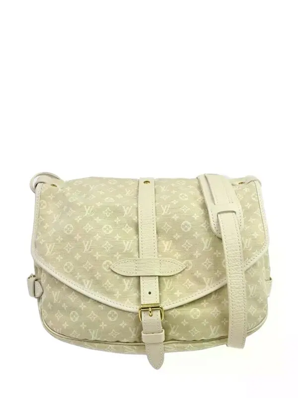LOUIS VUITTON 2007 30 Saumur Mini Lin Shoulder Bag - Neutrals