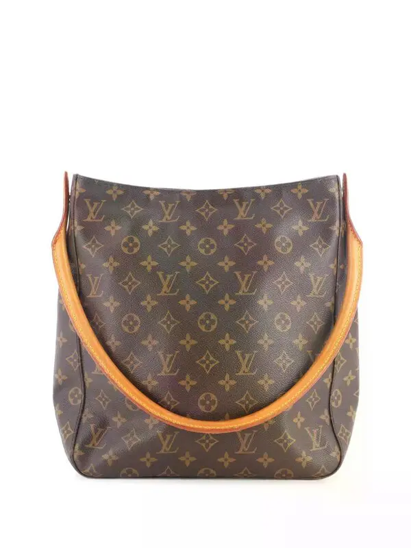 LOUIS VUITTON Looping Handbag Monogram Canvas Gm Shoulder Bag - Brown