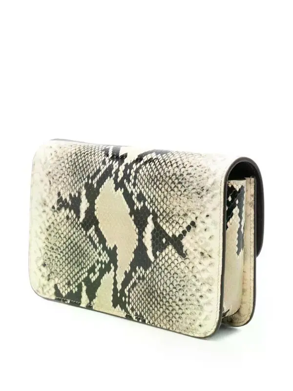 TOTEME T-lock Snake-effect Leather Crossbody Bag