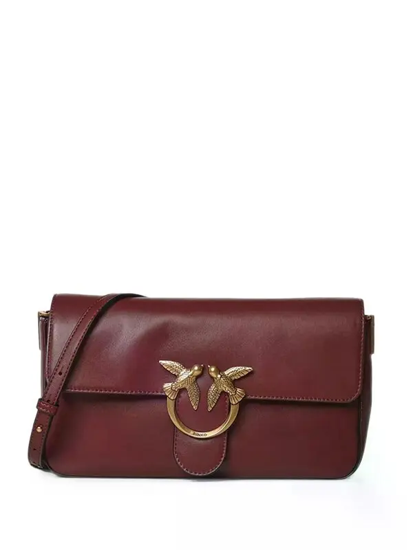 Pinko Love Birds Leather Shoulder Bag