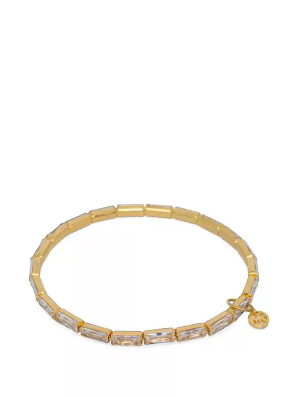 Michael Kors Baguette-cut Crystal-embellished Bracelets - Gold