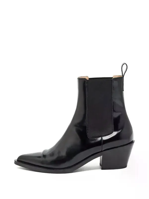 GIANVITO ROSSI Pointed-toe Chelsea Ankle Boots - Black