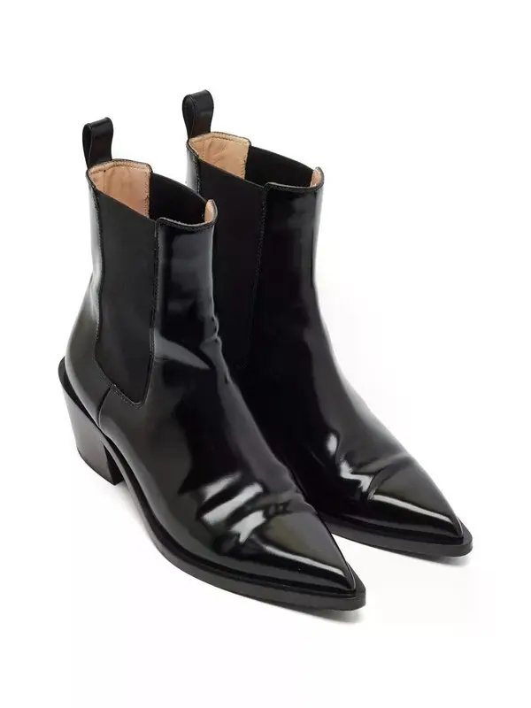 GIANVITO ROSSI Pointed-toe Chelsea Ankle Boots