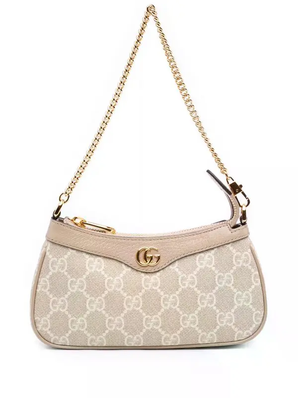 Gucci 2016-2026 Mini Gg Supreme Ophidia Shoulder Bag - Neutrals