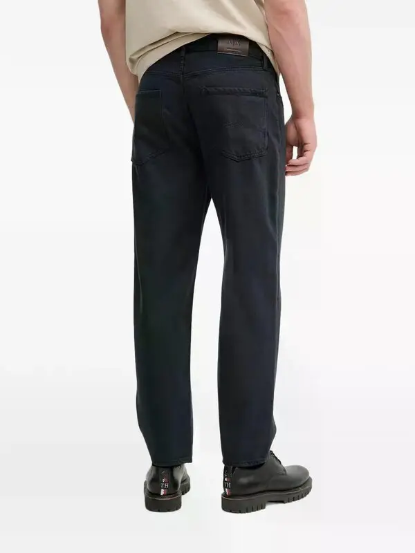 Armani Exchange Straight-leg Jeans With Rear Logo Patch