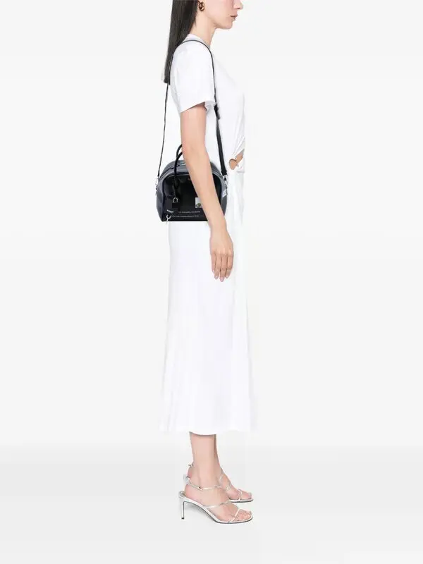 Burberry 2000-2017 Leather Deer Print Cube Satchel