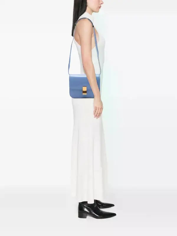 Celine 2016 Medium Shiny Calfskin Classic Box Crossbody Bag