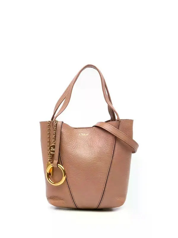 Chloé 2025 Small Grained Calfskin Spin Satchel