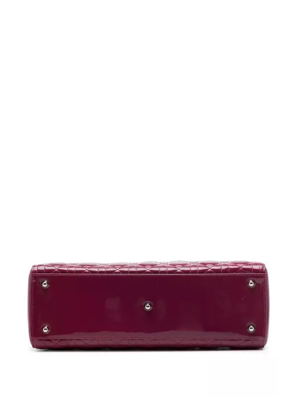 Dior 2012 Large Patent Cannage Lady Satchel