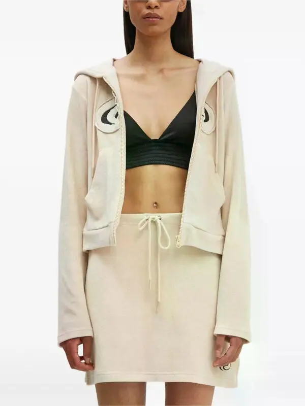 RÉSUMÉ Drawstring-waist Mini Skirt - Neutrals