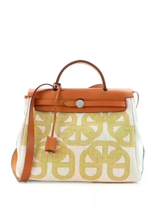 Hermès Herbag Zip Circuit 24 Vache Hunter And Leather Satchel