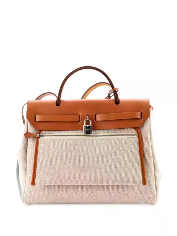 Hermès Herbag Zip Circuit 24 Vache Hunter And Leather Satchel