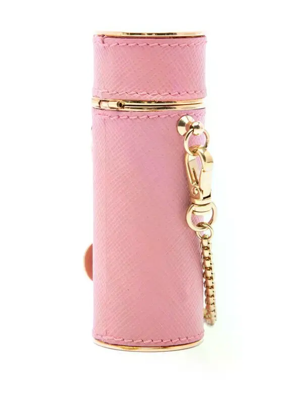 Prada 2015-2026 Saffiano Logo Plaque Lipstick Case