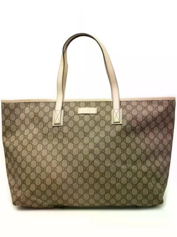Gucci 2000-2015 Large Gg Supreme Tote Bag - Neutrals