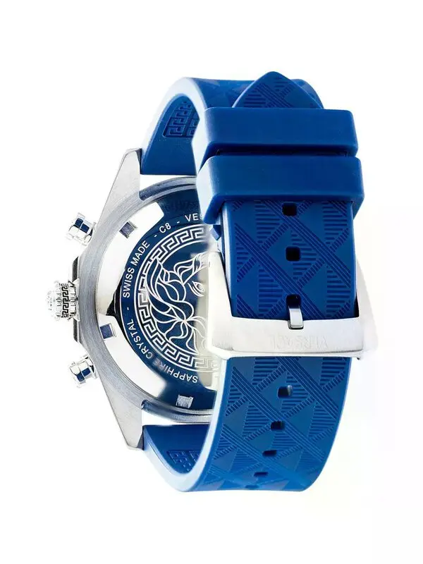 Versace Greca Chrono 45mm Watch - Blue